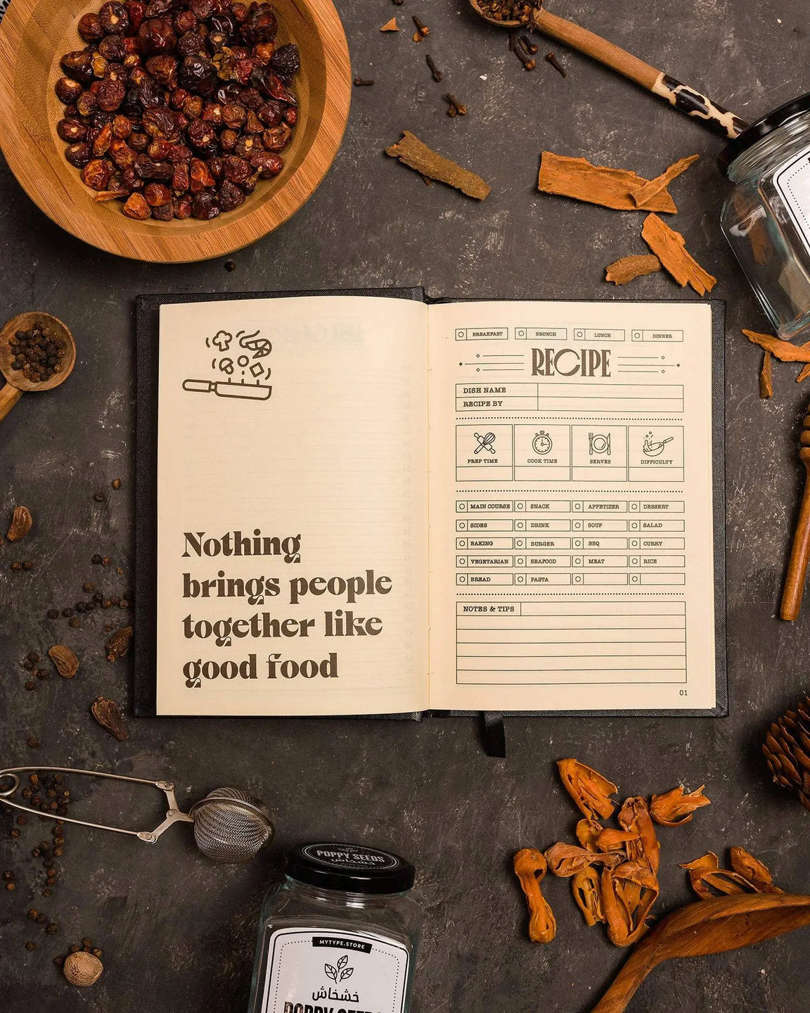 My Recipe Journal v.2 - Mytype.store